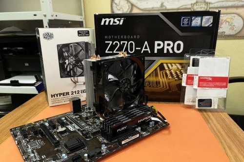 Материнская плата Z270+CPU Core i5 7600K+Ram 16Gb