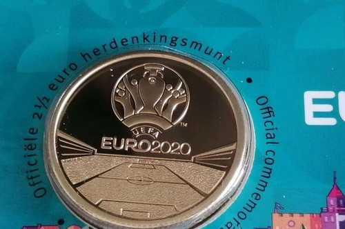 Монета Евро Бельгия Чемпионат Европы Футбол 2020
