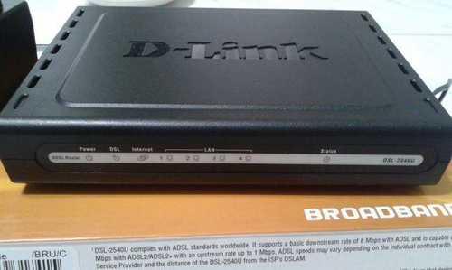 Маршрутизатор DSL-2540U роутер