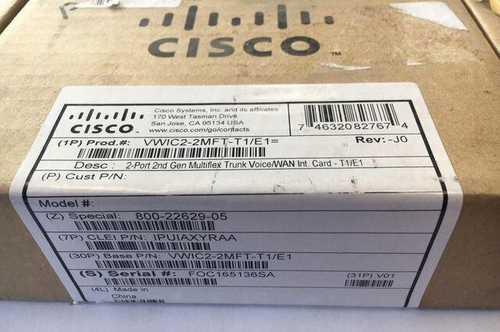 Модуль cisco vwic2-2MFT-T1/E1