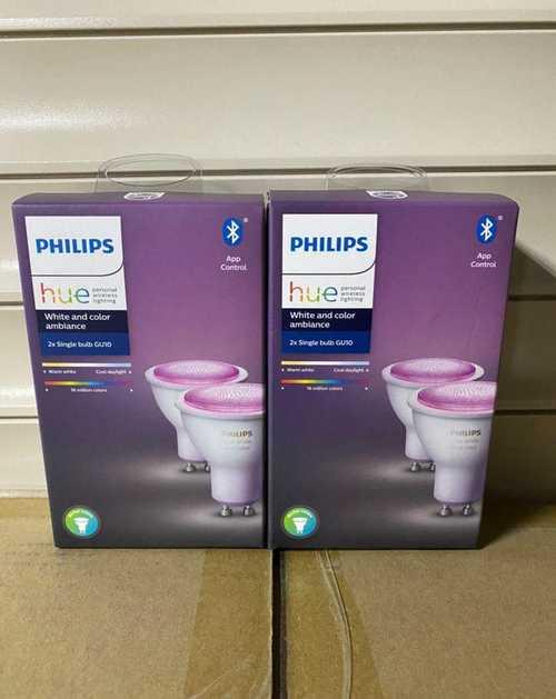Philips Hue White and Color Ambiance GU10 (2 шт.)