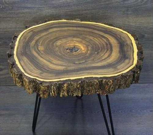 Дизайнерский стол из натурального дерева лофт