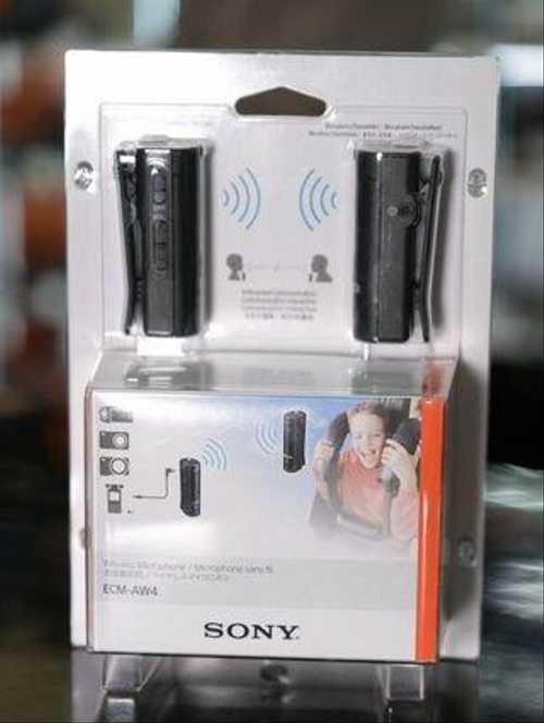 Микрофон Sony ECM-AW4, беспроводной петличный
