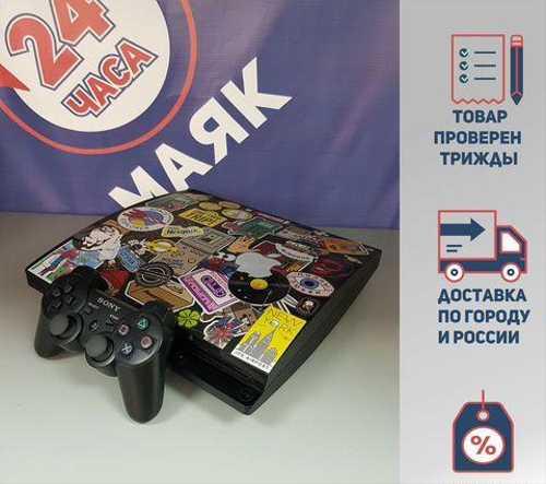 PS3 Slim 300gb (1 геймпад)