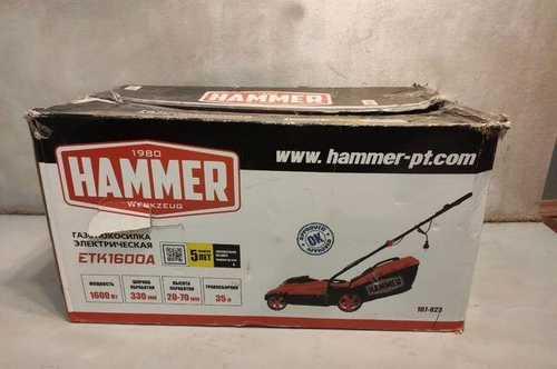 Газонокосилка электро Hammer ETK1600A