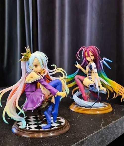 Аниме фигурки Shiro и Shuvi из No game No life