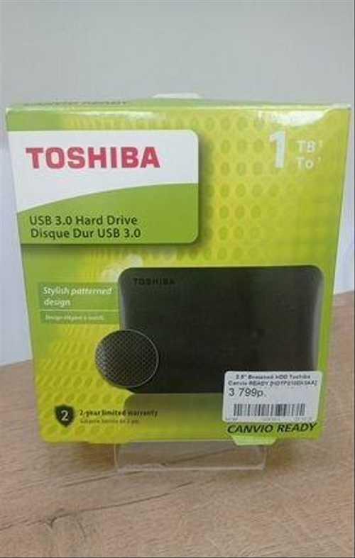 Внешний HDD Toshiba 1тб Canvio Ready