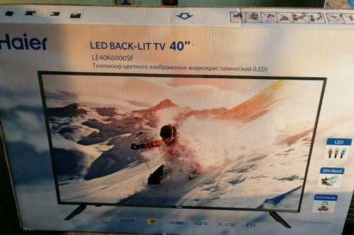 Haier LE40K6000SF новый 102см Full HD DVB-T2 S2