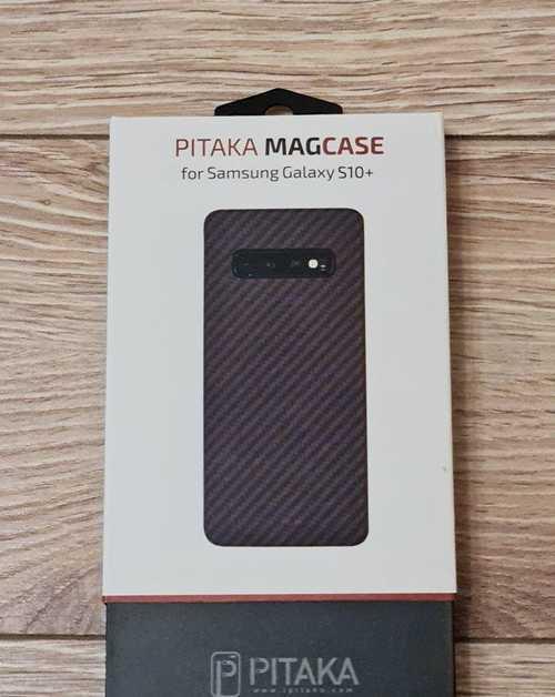 Чехол pitaka MagEZ Samsung Galaxy S10+ чёрный