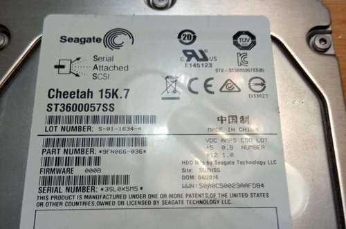 Жесткий диск Seagate Сheetah 15K.7 ST3600057SS