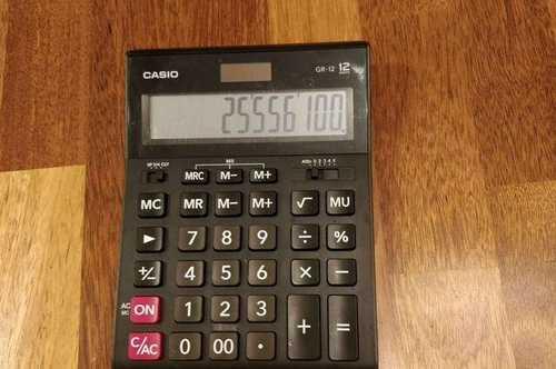 Калькулятор casio GR-12 12 разрядный