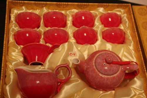 Китайский фарфоровый набор посуды для чая