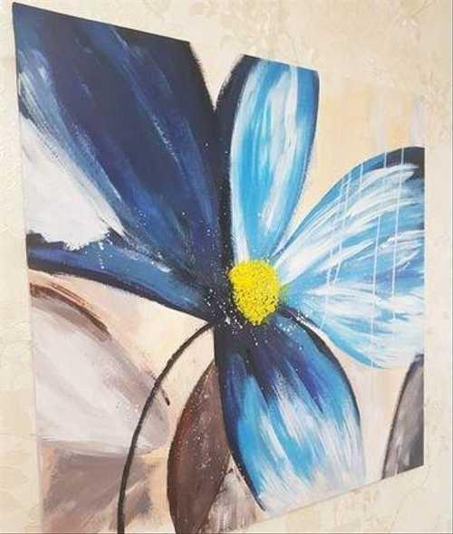 Интерьерная картина - Голубой цветок