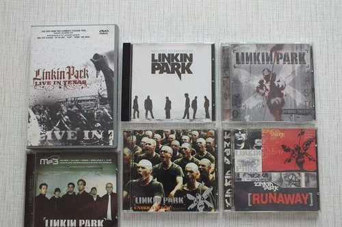 Linkin Park cd (4шт), dvd (1шт), mp3 (1шт)