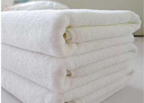 Белые махровые полотенца люкс