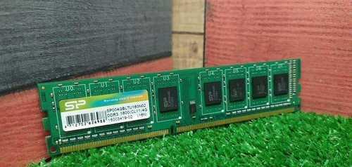 DDR3 4gb / Озу для пк Silicon power SP004gbltu160