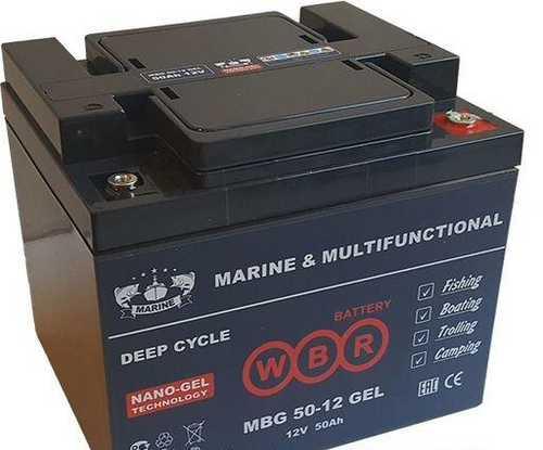 Аккумулятор лодочный GEL WBR marine MBG 50-12