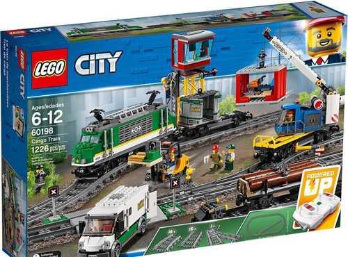 Lego City Лего 60198 Товарный поезд, новый