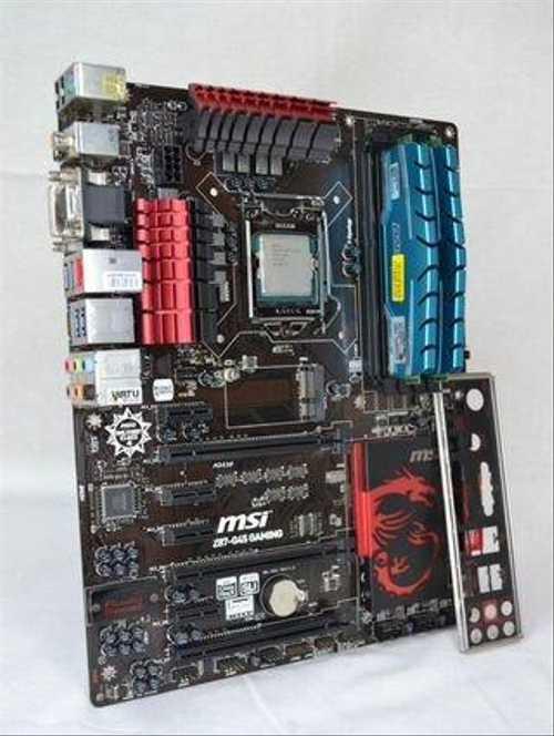 Продам связку Intel Core i7 4770K + Z87-G45 + 8gb