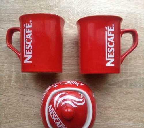 Кружки и сахарница Nescafe