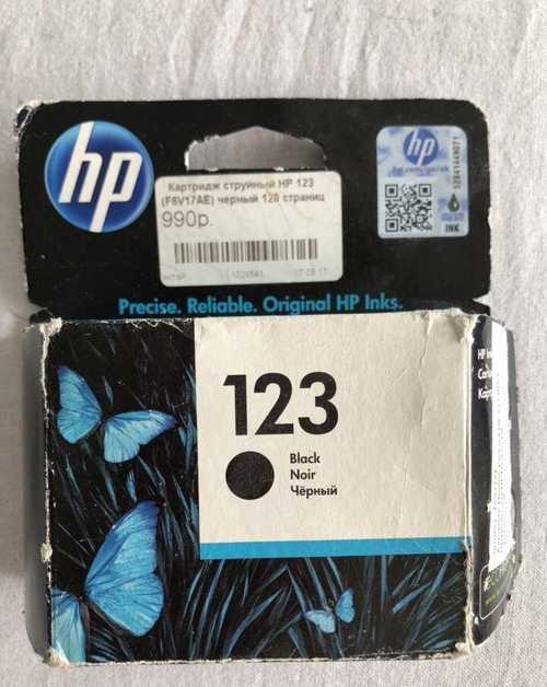 Картридж hp 123 Black (чёрный)