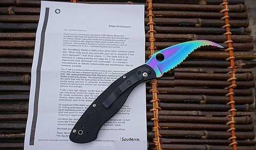 Новый складной нож Spyderco Civilian градиент