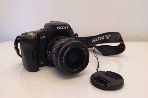 Sony A500 kit + чехол + штатив