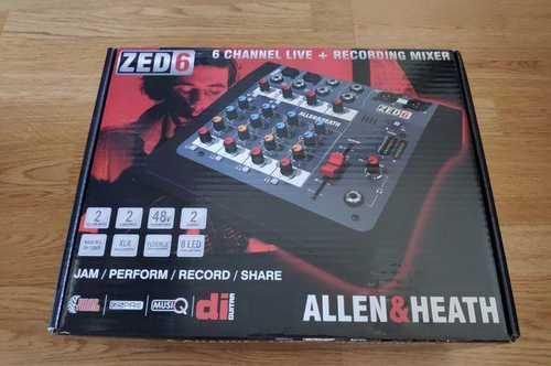 Новый микшерный пульт allen & heath ZED6