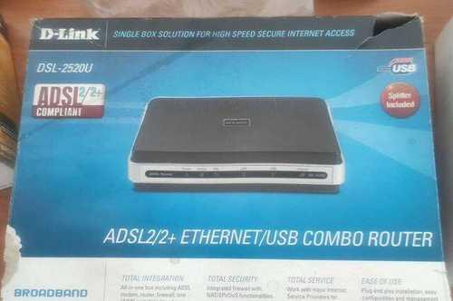 D-Link DSL - 2520U adsl 2/2 + ethernet / USB combo