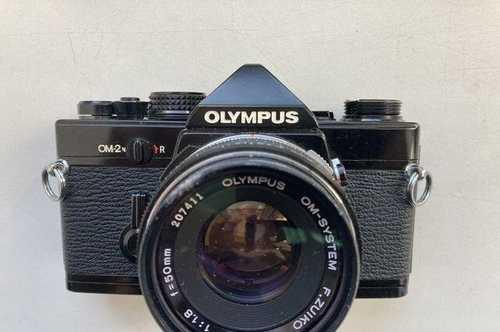 Плёночный фотоаппарат Olympus OM-2n и объектив 50м