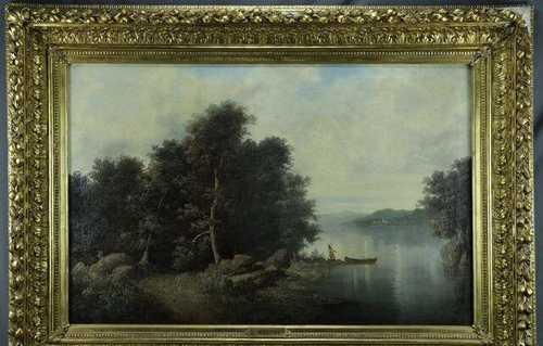 Картина пейзаж маслом 19 века