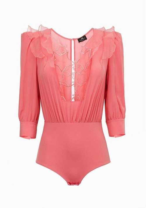Новая коралловая блузка/боди Elisabetta Franchi