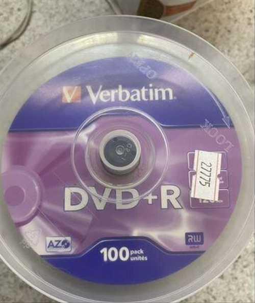 Болванка Verbatim dvd+r 4,7 gb 90-95 штук