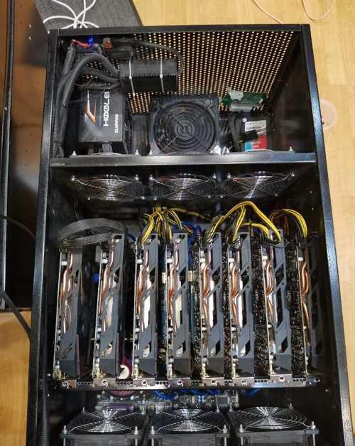 Риг майнинг ферма на rx580 8гб
