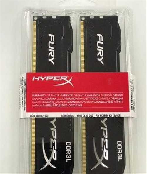 Оперативная память DDR3L 8192Mb HyperX Fury 1600Mh
