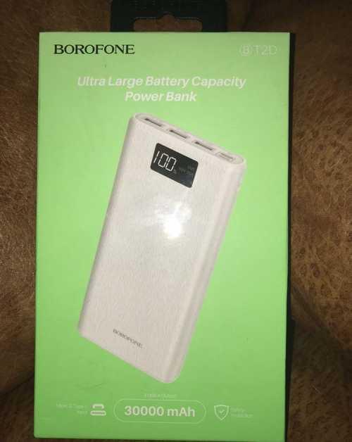 Паурбанк borofone 30000mAh. Новый