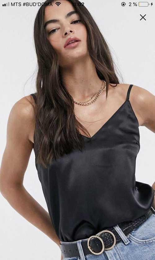 Атласный топ ASOS