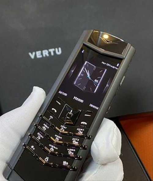 Vertu Signature S Pure Black. Новый. Оригинал