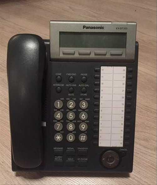 Системный цифровой телефон Panasonic KX-DT333RU-B