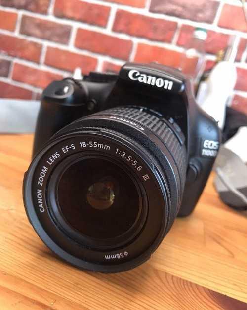 Зеркальный фотоаппарат Canon1100d +объектив 18-55