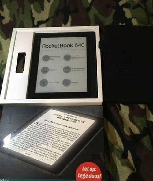 Pocketbook 840+новый чехол, подсветка, интернет