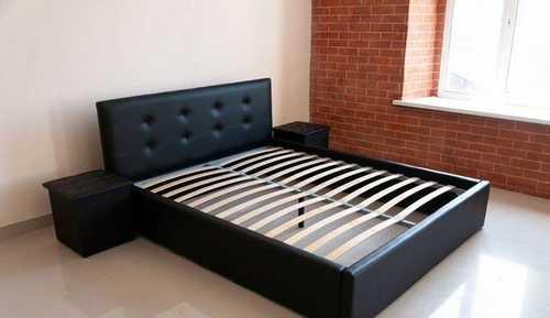Кровать 160х200 металлическая черная