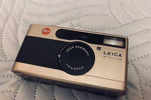 Leica Minilux (Summarit 40mm/2.4) + case