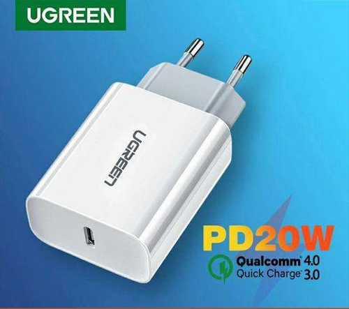 Быстрое зу Ugreen PD20W для iPhone (новое)