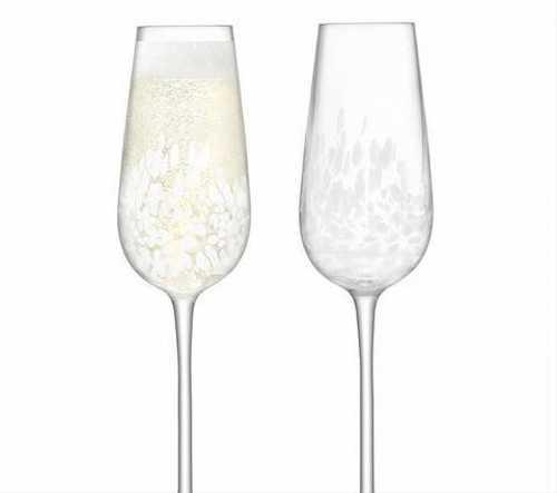 Набор из 2 бокалов-флейт для шампанского LSA International Stipple 250 мл
