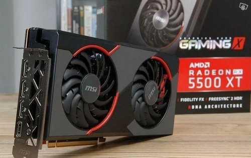 Видеокарта MSI AMD Radeon RX 5500 XT gaming X