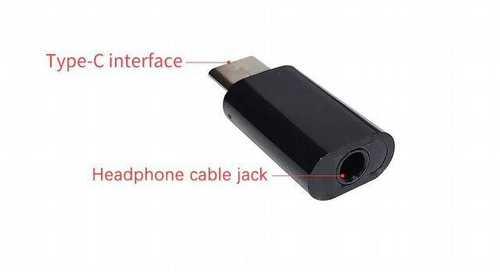 Переходник USB Type-C - mini-Jack 3.5