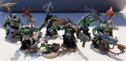 Warhammer 40k Нобы / Ork Nobz 6шт + гретчин