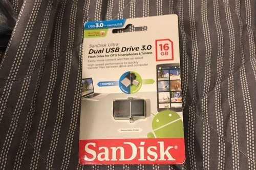 USB Flash drive 16GB Sandisk Ultra Dual USB 3.0 mi