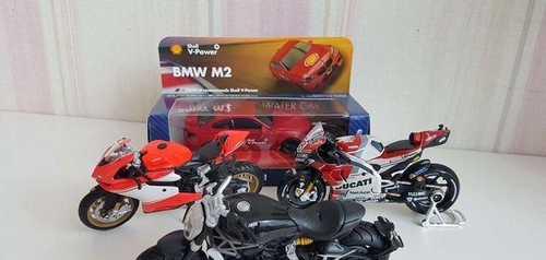 Модели мотоциклов Ducati и BMW M2 от Shell